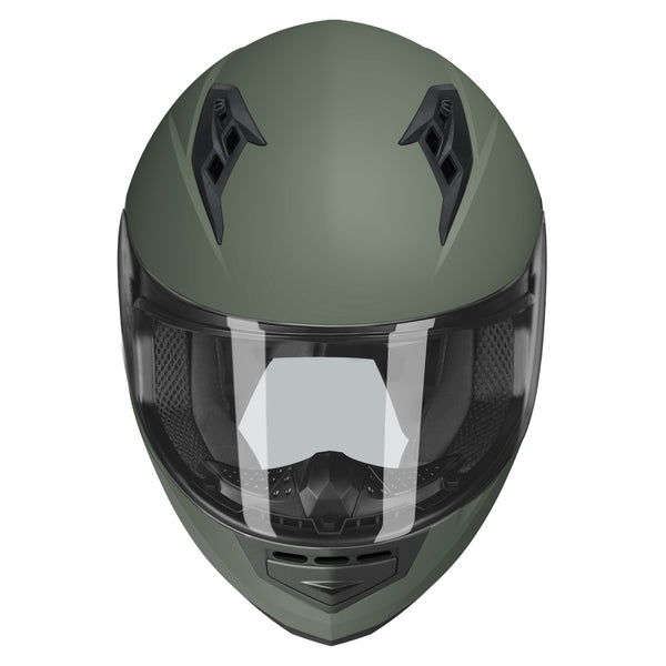 GLX GX11 Compact Lightweight Full Face Motorcycle Street Bike Helmet ...